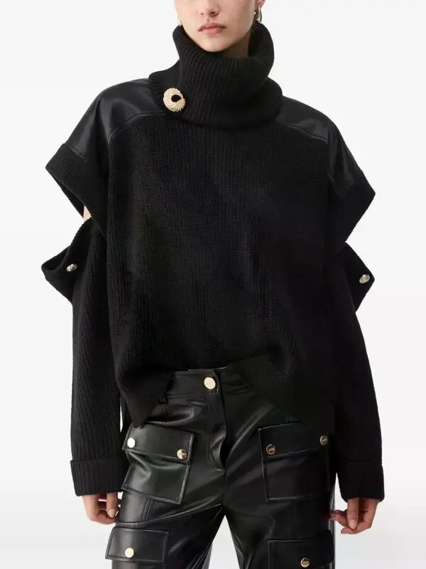 Liu Jo Turtleneck Sweater With Cut-out