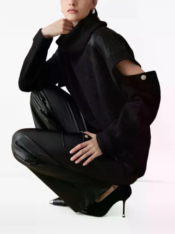 Liu Jo Turtleneck Sweater With Cut-out