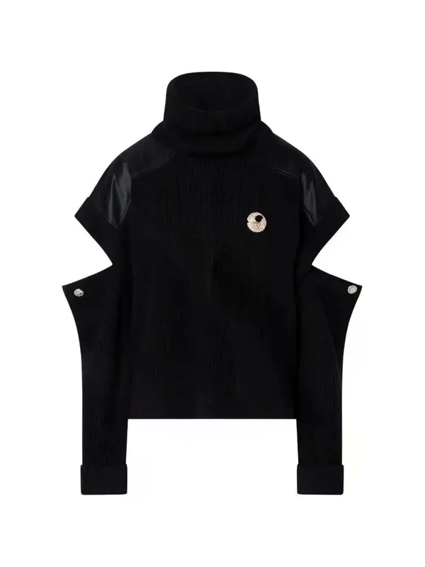 Liu Jo Wool Blend Turtleneck Sweater - Black