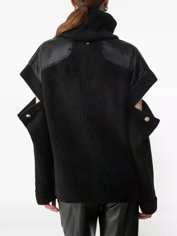 Liu Jo Wool Blend Turtleneck Sweater - Black