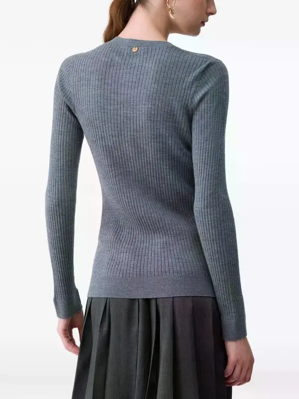 Liu Jo Wool Sweater With V-neck