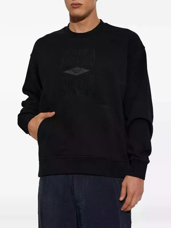 Emporio Armani Embroidered-logo Sweater