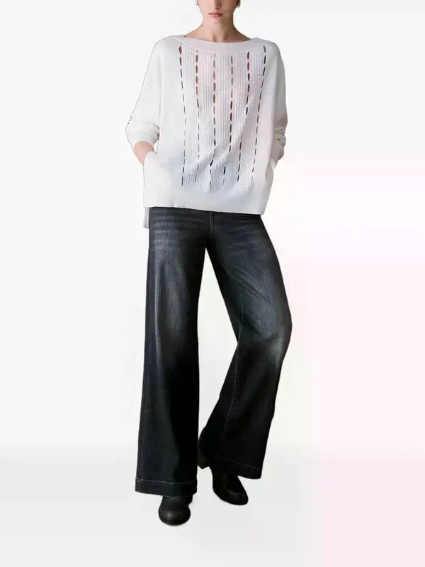 Liu Jo Sweater With Embroidered Cut-outs