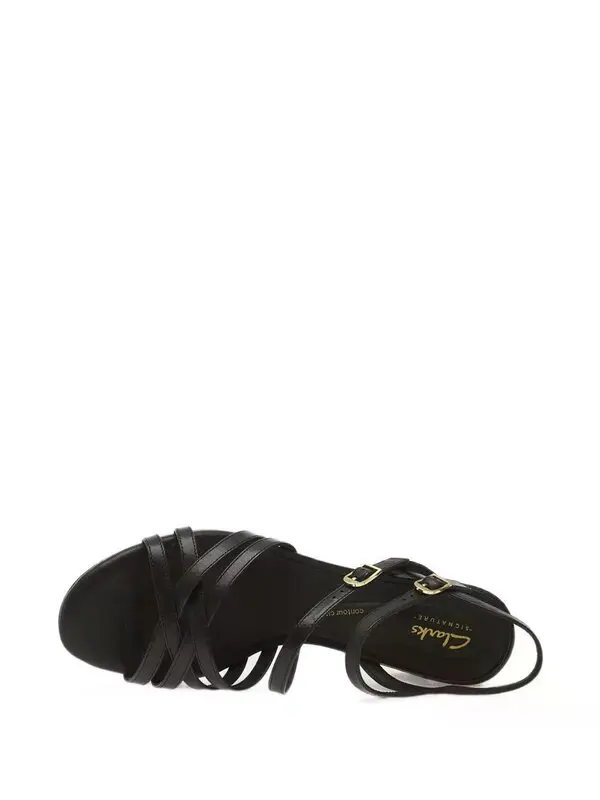 Clarks Ezoria Multi-strap Sandals - Black