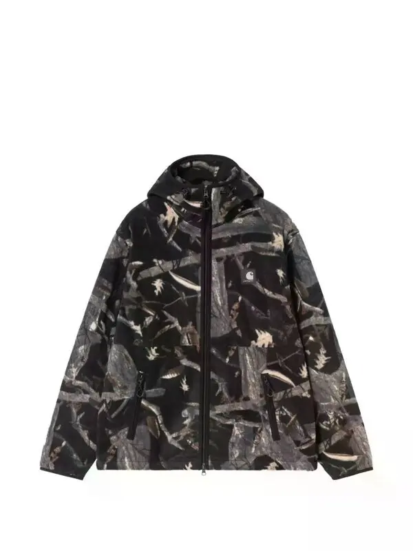Carhartt Work In Progress Blevin Liner Camouflage Fleece Jacket - Black