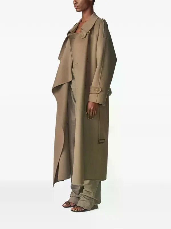 Monse Draped Double-faced Trench Coat