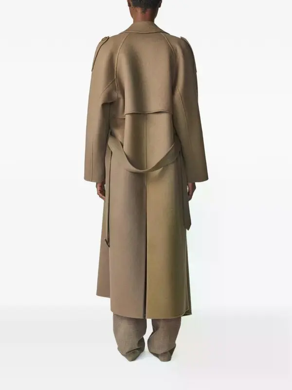 Monse Draped Double-faced Trench Coat