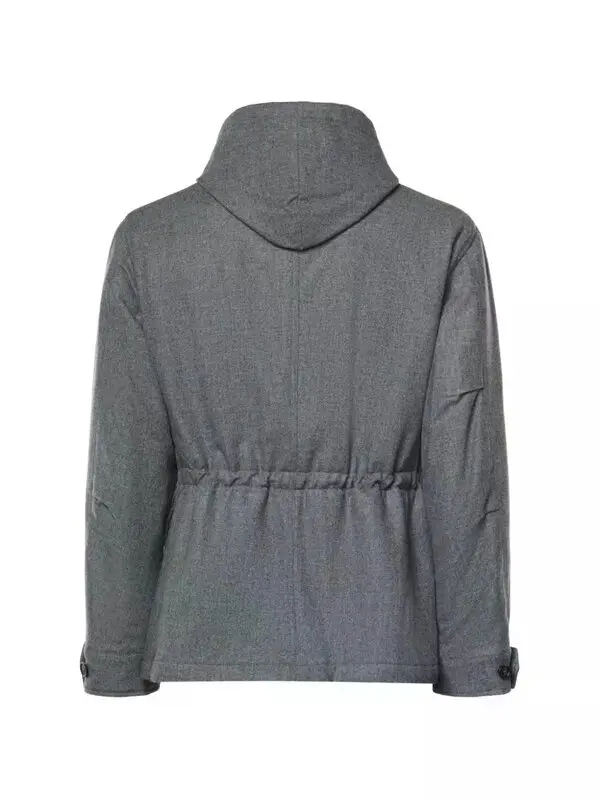 Eleventy Multi-pocket Hooded Jacket - Grey