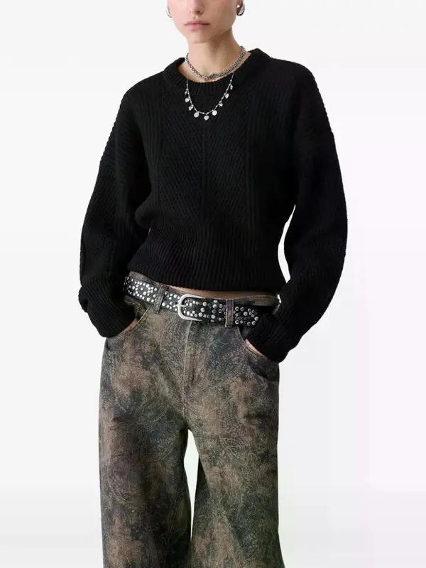 Liu Jo Wool Blend Sweater With Bow Detail