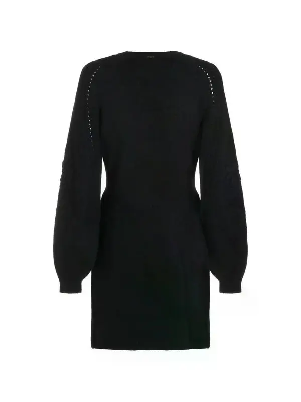 TWINSET Floral-embroidered Pointelle-knit Mini Dress