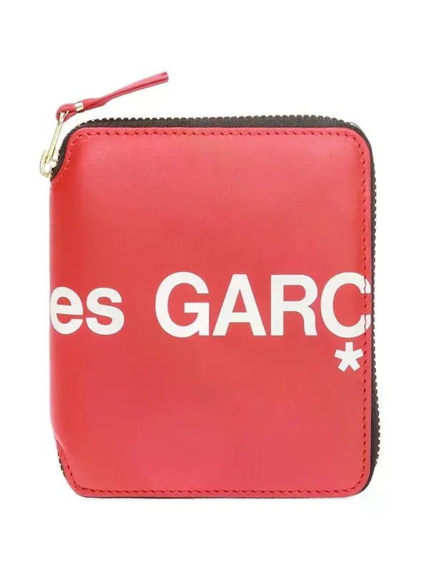 Comme Des Garçons Huge Logo Wallet - Red