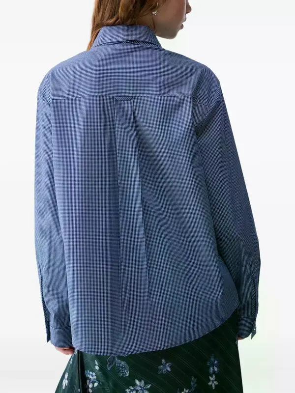 Liu Jo Poplin Shirt With Jewel Embroidery - Blue