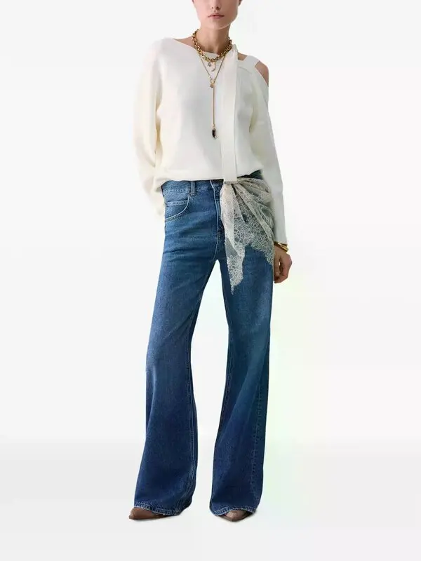 Liu Jo Sweater With Shoulder Bow Detail
