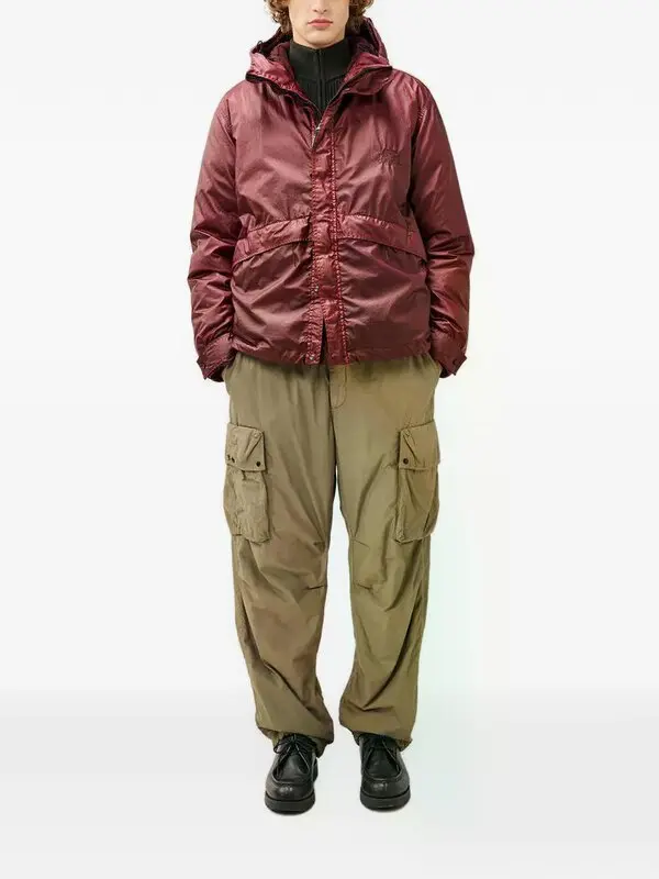 C.P. COMPANY Goggle Hooded Jacket - Red