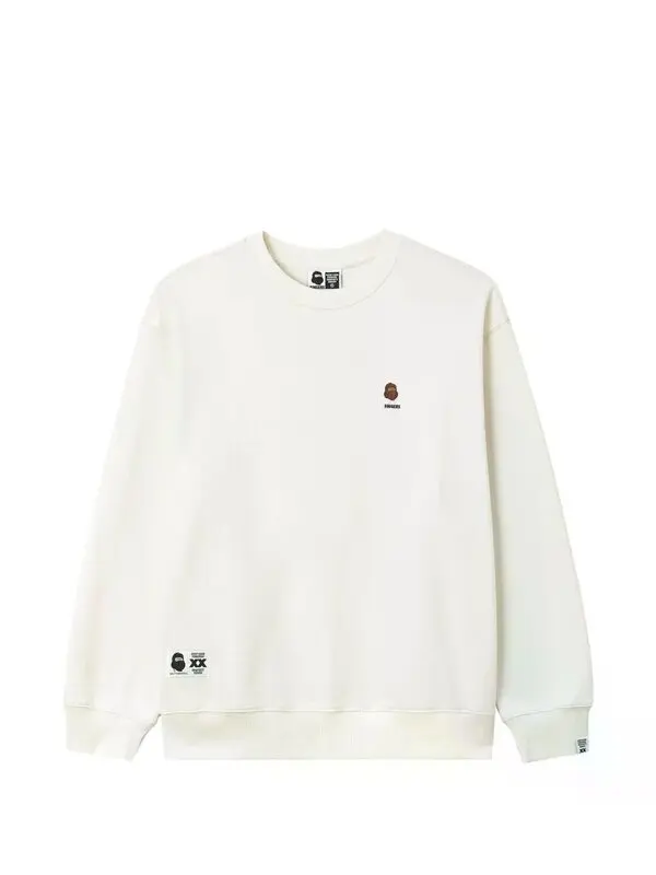 FINGERCROXX Embroidered Logo Crew Neck Sweater