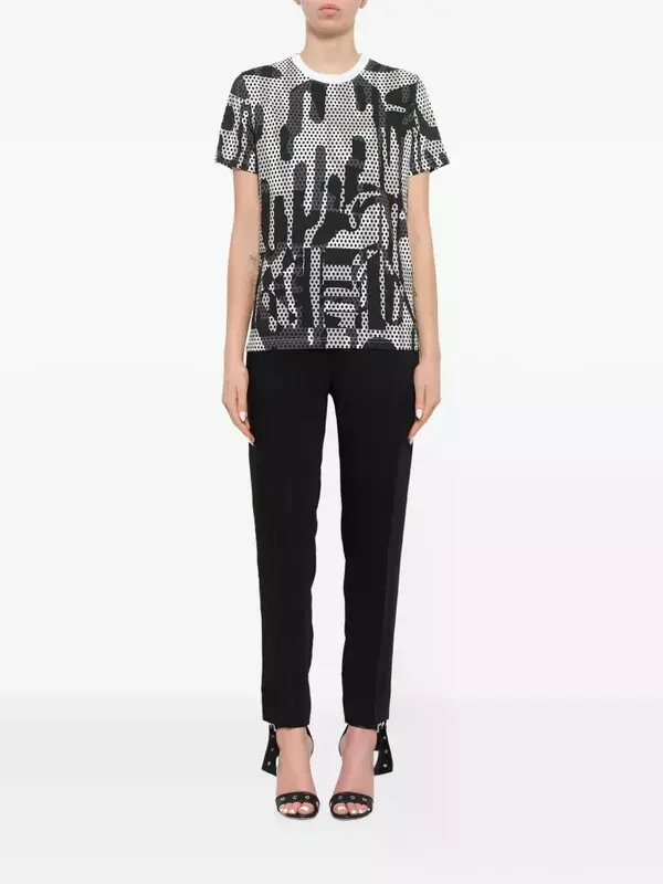 Kenzo Logo Print Polka Dot T-shirt