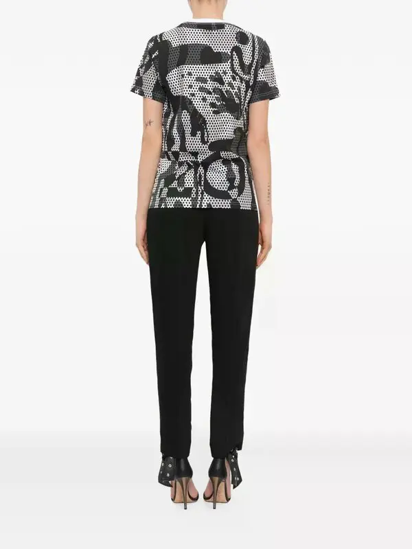Kenzo Logo Print Polka Dot T-shirt