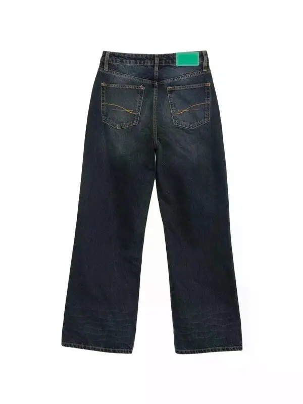 FLANEUR Faded-effect Straight-leg Jeans