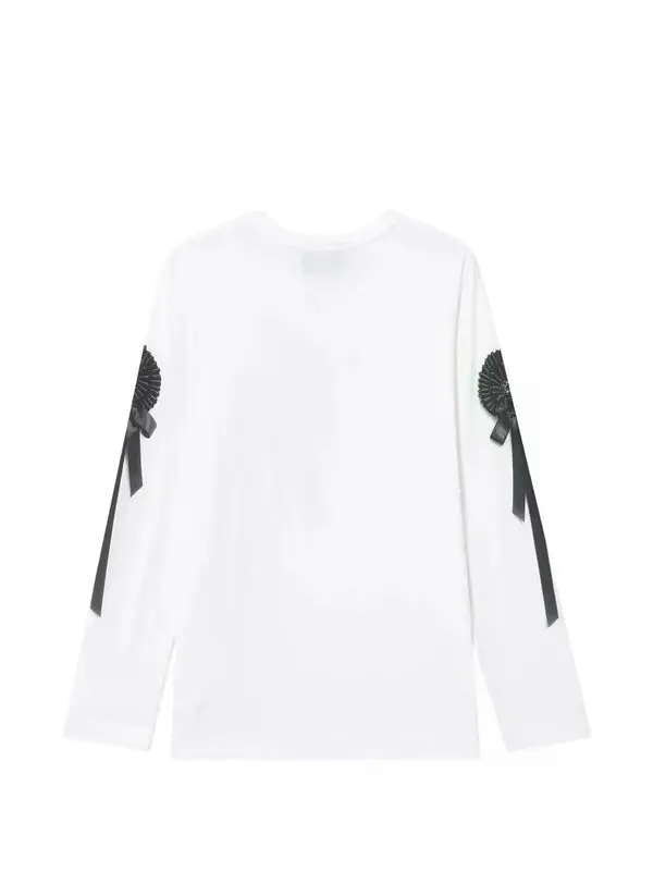 Simone Rocha Rosette-embellished Long-sleeve T-shirt
