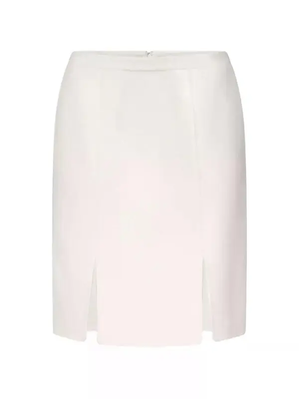 Loulou De Saison Judy Double Slit Wool Midi Skirt