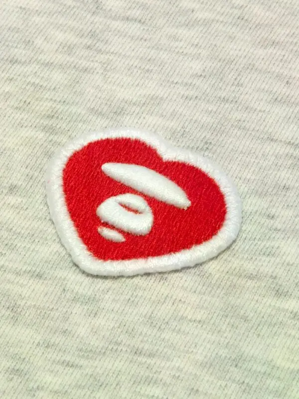 AAPE BY *A BATHING APE Raglan-sleeve Heart-patch T-shirt