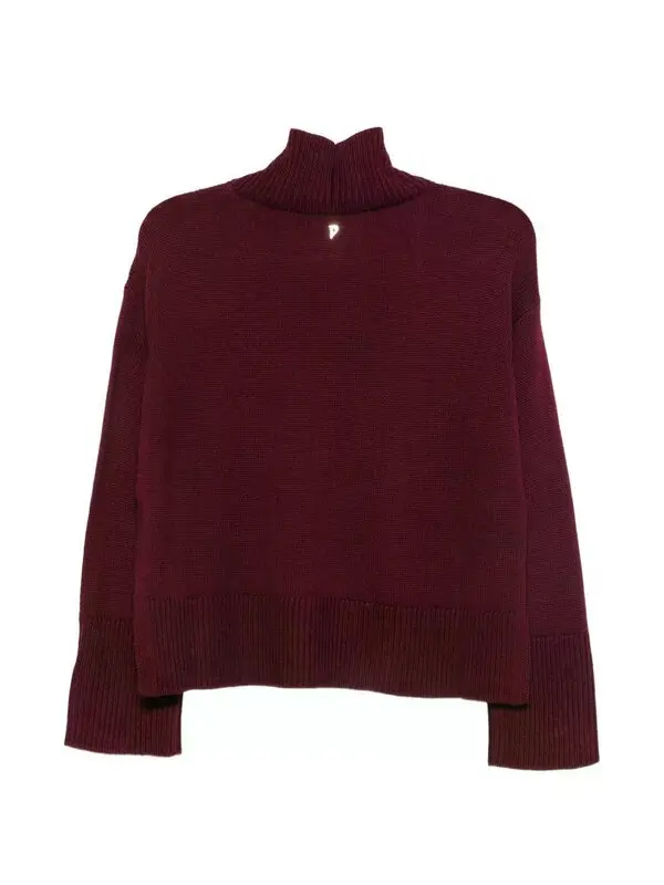 DONDUP Roll-neck Wool Sweater - Red