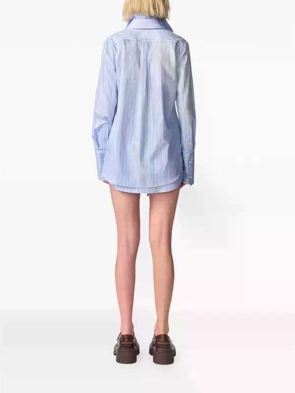 Monse Striped Sunflower Detail Blouse