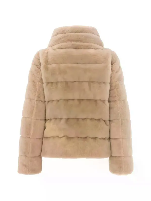 Herno Quilted Faux-fur Jacket - Neutrals