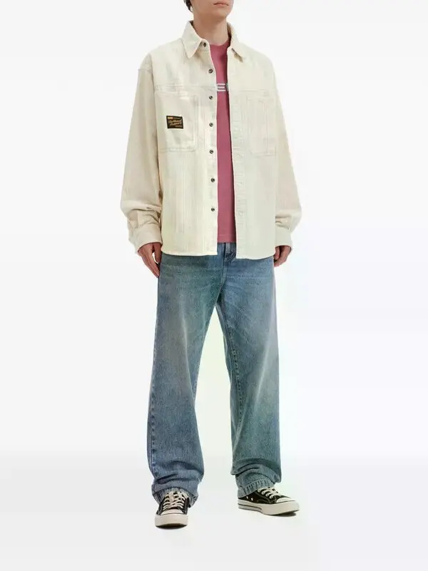 FINGERCROXX Corduroy Logo-patch Shirt