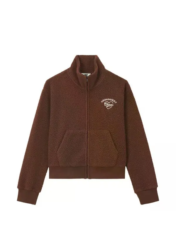 CHOCOOLATE Fleece-texture Logo-embroidered Jacket