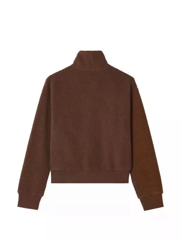 CHOCOOLATE Fleece-texture Logo-embroidered Jacket