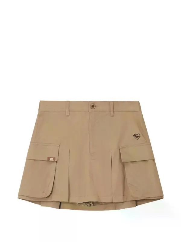 CHOCOOLATE Pleated Cargo Mini Skirt