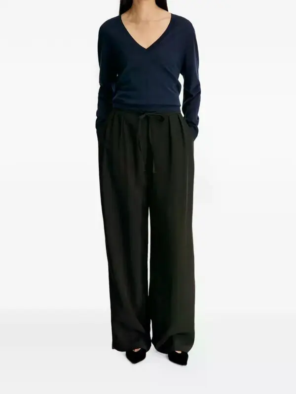 Loulou De Saison Ellon Straight-leg Drawstring Trousers