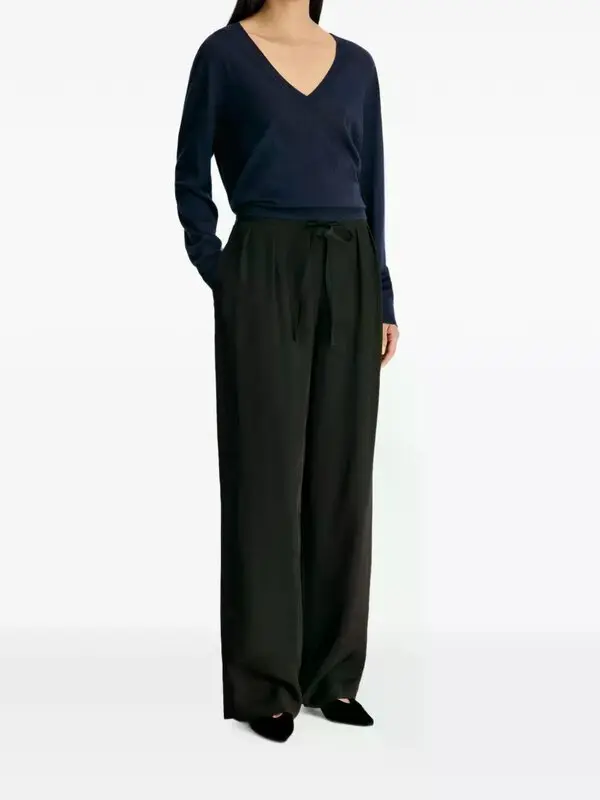 Loulou De Saison Ellon Straight-leg Drawstring Trousers