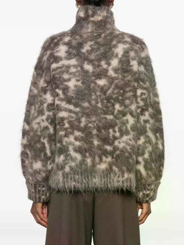 JOSEPH Esme Leopard-print Sweater