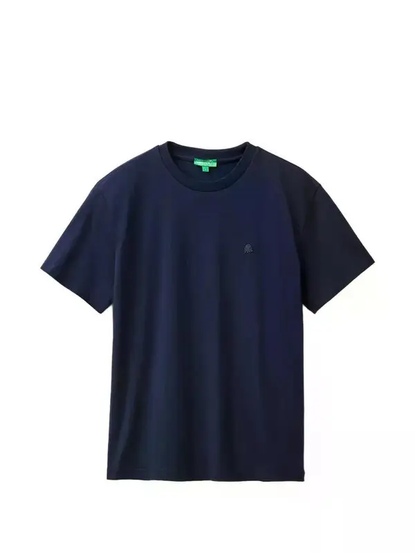 BENETTON Logo-embroidered T-shirt