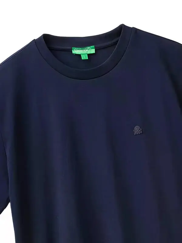 BENETTON Logo-embroidered T-shirt
