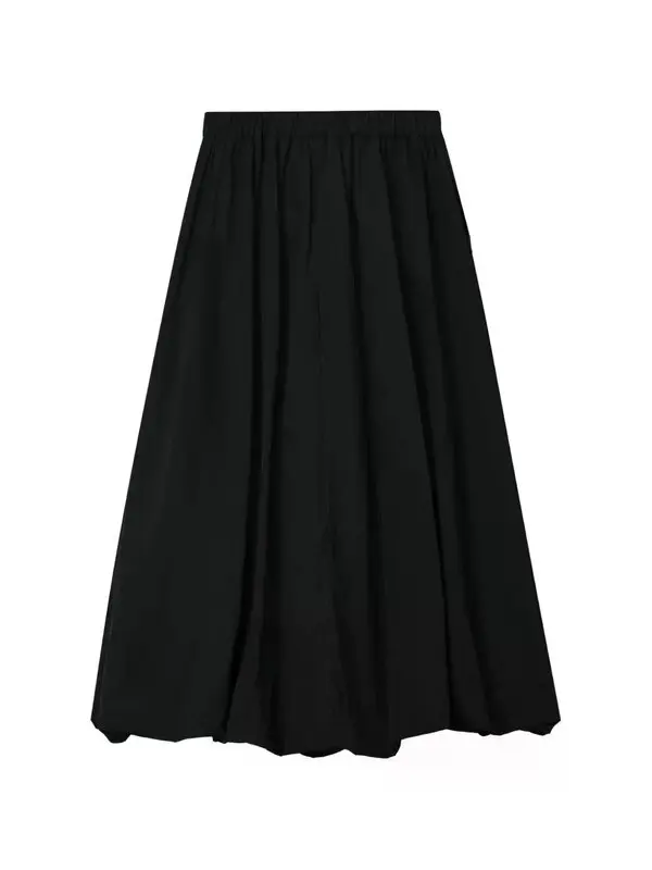 FINGERCROXX Elasticated-waistband Pleated Midi Skirt