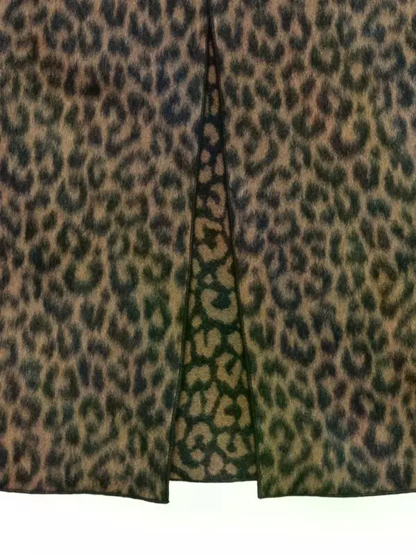ALYSI Leopard Print Pencil Skirt