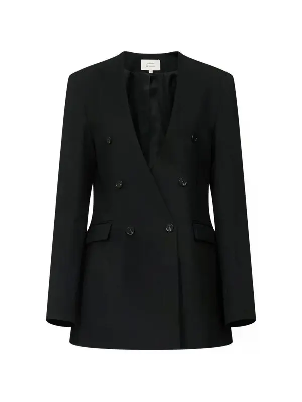 Loulou De Saison Astrid Double-breasted Blazer - Black
