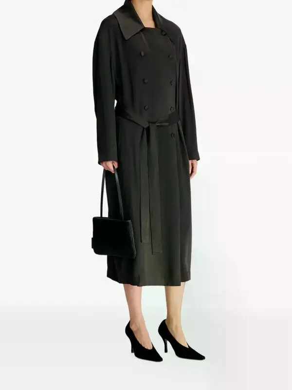 Loulou De Saison Erika Double-breasted Satin Coat