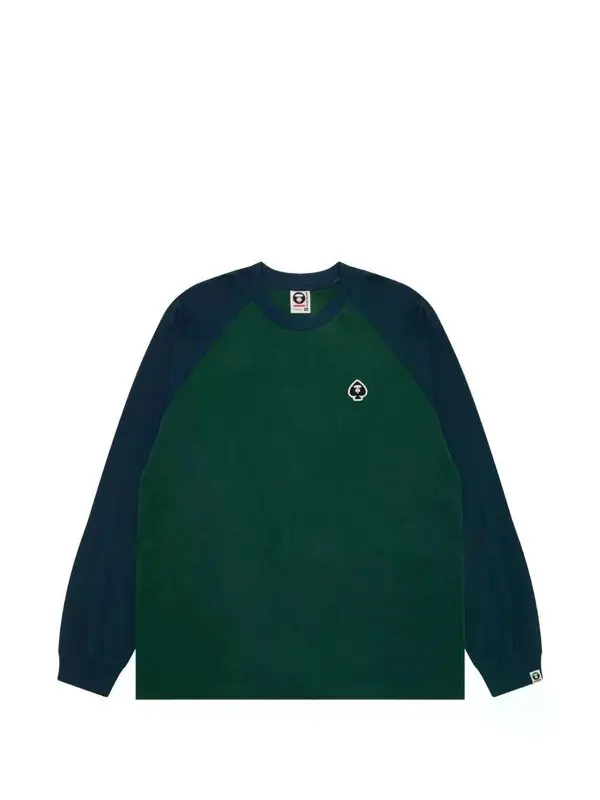 AAPE BY *A BATHING APE Raglan-sleeve Logo-patch T-shirt