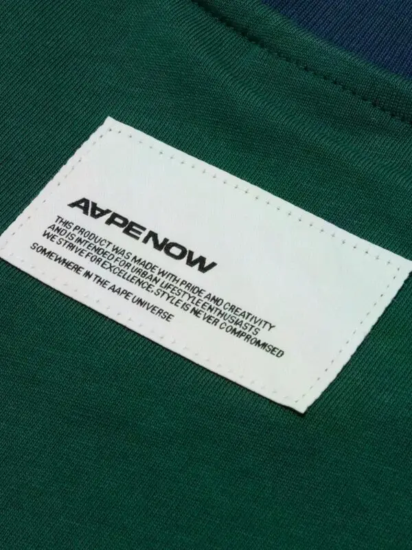 AAPE BY *A BATHING APE Raglan-sleeve Logo-patch T-shirt