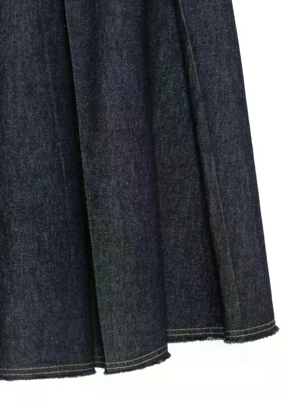 TELA Charlotte/j Pleated Denim Skirt