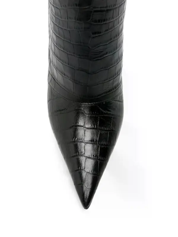 TOM FORD Croc-effect Over-the-knee Stiletto Boots
