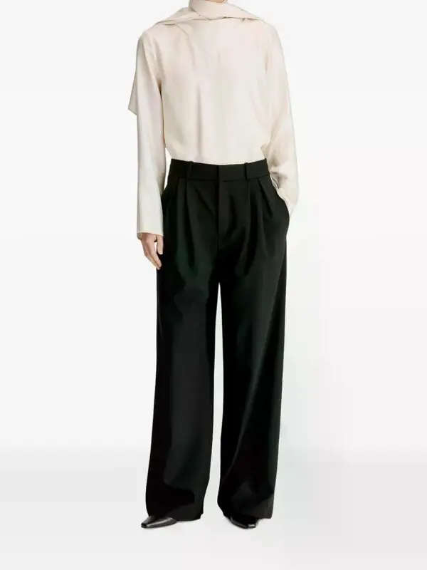 Loulou De Saison Nat Pleated Grain De Poudre Trousers
