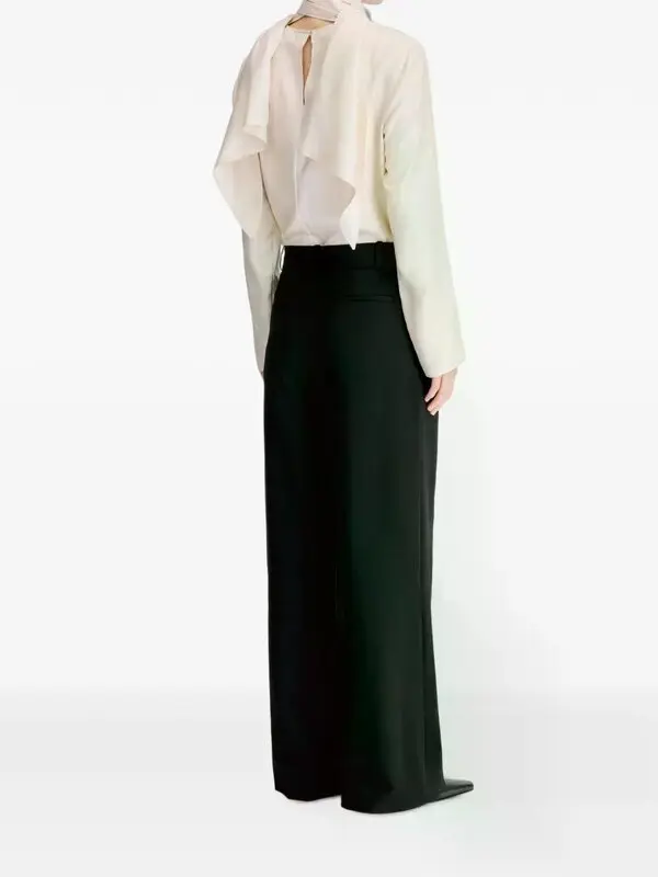 Loulou De Saison Nat Pleated Grain De Poudre Trousers