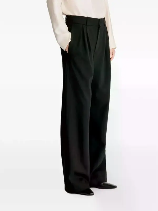 Loulou De Saison Nat Pleated Grain De Poudre Trousers
