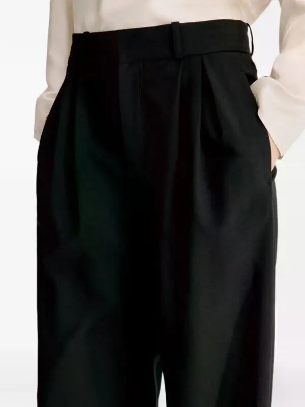 Loulou De Saison Nat Pleated Grain De Poudre Trousers