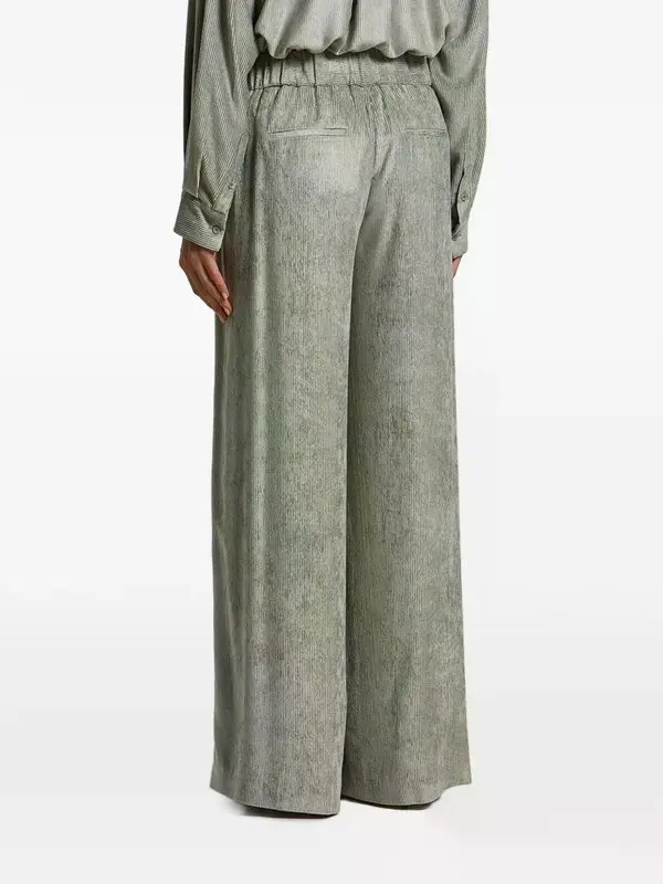 Peserico Pleated Elasticated-waist Trousers - Green